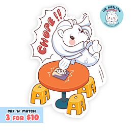 MR MERLION CHOPE STICKER