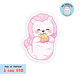 MR MERLION MERLION PINK STICKER