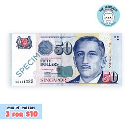 MR MERLION 50 DOLLARS NOTE STICKER