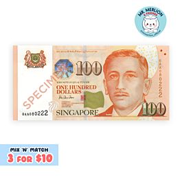 MR MERLION 100 DOLLARS NOTE STICKER